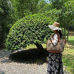 Leopard Tote Handbag Oversize Women Weekend Beach Bags Market Grocery & Picnic Tote Bag with Pockets Zipper Gifts for Women (X-Large, Cheetah Print)