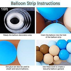 Teddy Bear Baby Shower Decorations for Boy Boho Tablecloth Backdrop Balloons Arch Set We Can Bearly Wait Brown Blue Theme Party Decor Supplies