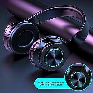 GBSELL High Value Headset Bluetooth Headset - High Craftsmanship Rose Gold Color Matching Headset,40MM Large Active Coil Driver (Black)