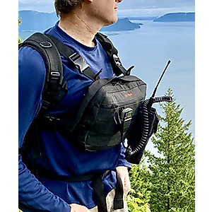 X-FIRE® Tall Washable Nylon MOLLE Pouch or Duty Belt Portable Radio Holder