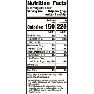 Betty Crocker Chocolate Chip Cookie Mix, Makes (12) 2-inch Cookies, 7.5 oz. (Pack of 9)