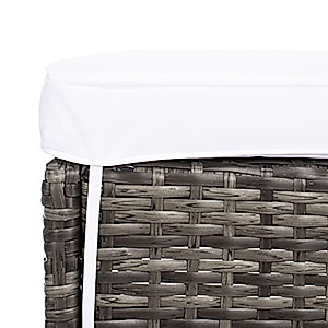 SAFAVIEH Outdoor Collection Horus Grey Brown/White Cushion 7-Piece Dining Set PAT7502C