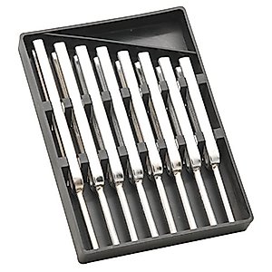Eisco Labs Scientific Steel Tuning Forks, Set of 8 (Scientific Pitch, C4 = 256Hz) Supplied in Plastic Case 6.5" x 4.5"