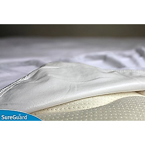 SureGuard Crib Size Mattress Protector - 100% Waterproof, Hypoallergenic - Premium Fitted Cotton Terry Cover