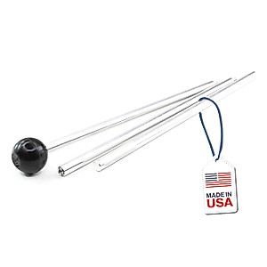 Excel Blades Aluminum Mahl Stick for Painting, Painter Hand Rest, 30 inches, Artist and Painter Tools and Accessories, 3 Sections with Rubber End Rest