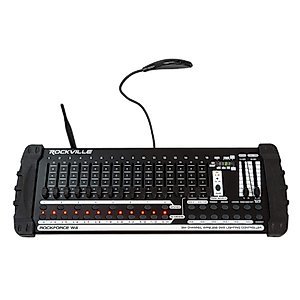 Rockville ROCKFORCE W4 384 Channel Wireless DMX Light Controller+MIDI