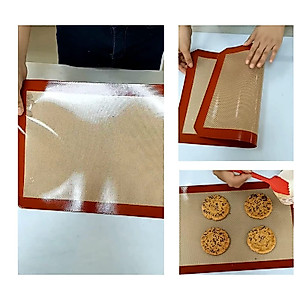 BEITEMAT Silicone Baking Mat - Set of 1 Non-Stick Half Sheet (16-1/2" x 11-5/8") Food Safe Silicone Mats for Baking - BPA Free