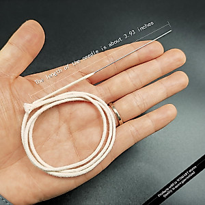 WDMART-US Kerosene Lighter consumables · Cotton core with Metal Guide Needle · Cotton core for Exchange · Suitable for Most Brands of Kerosene Lighter (Length: 19.69in-Diameter: 0.09in)