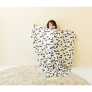 Mud Pie Labrador Retriever Print Muslin Baby Swaddle Blanket, 1 Piece