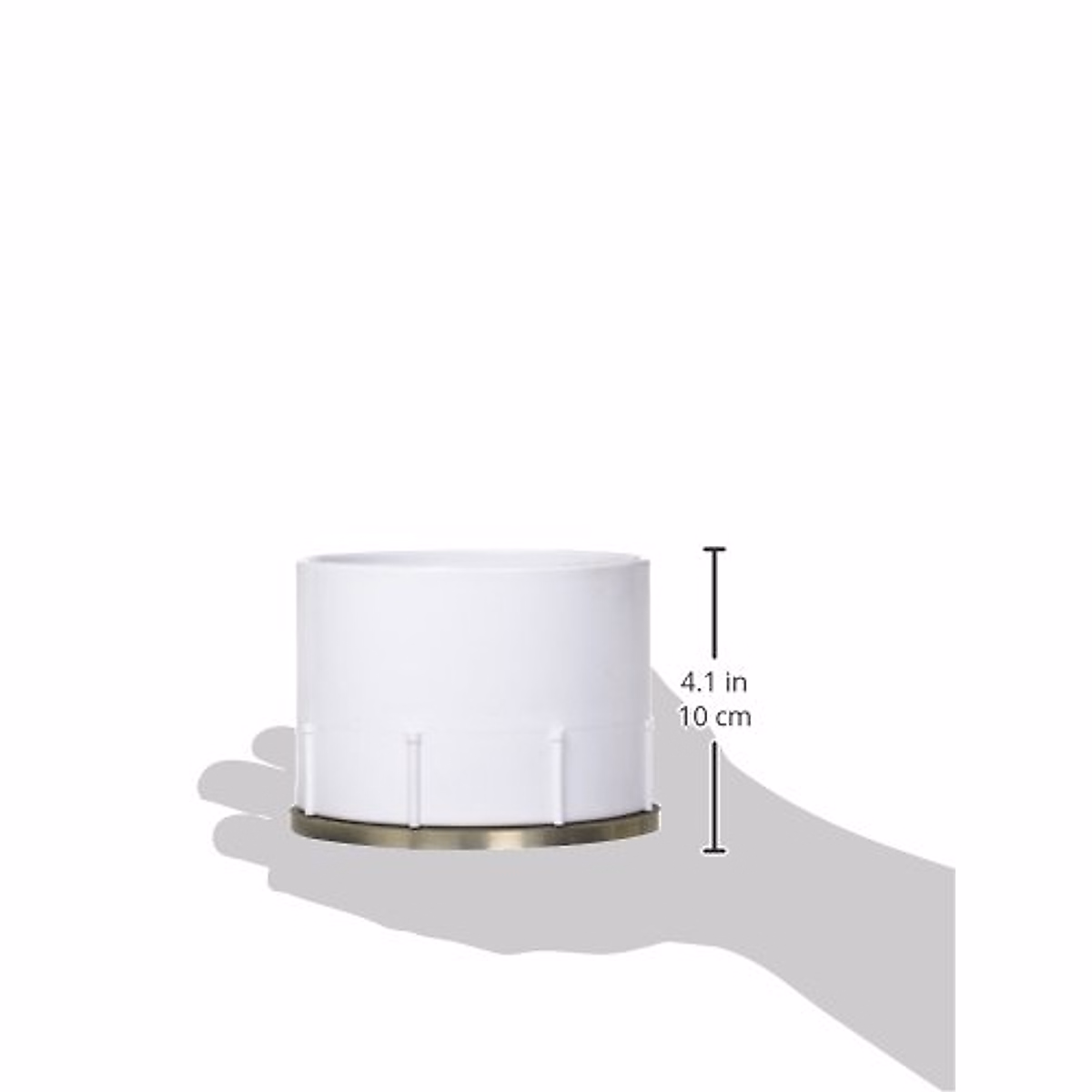 Zurn CO2450-PV3, Adjustable Floor Cleanout, 3 Inch PVC Hub Connection , Brass , 3" Pipe