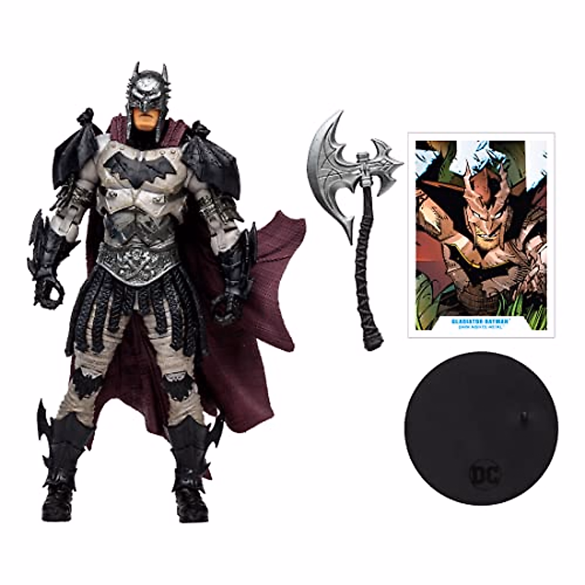 McFarlane Toys - DC Multiverse 7in - Gladiator Batman (Dark Metal)