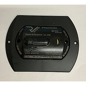 RV SAFE RVLP-2B Propane Gas Alarm - 2-Wire, Black