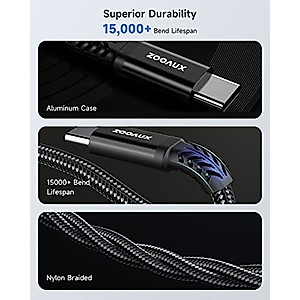 ZOOAUX USB C to 3.5mm Headphone and Charger Adapter,2 in 1 USB C to Aux Audio Jack with PD 60W Fast Charging Dongle Cable Cord,Compatible with S22/S21/S20/S20+ Ultra, Note 20/10,Pixel 4/3 XL(Black)