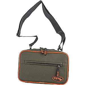 XCH Fishing Tackle Storage and Carrying Pouch (#2), Padded Shoulder Strap, Durable Waterproof Material