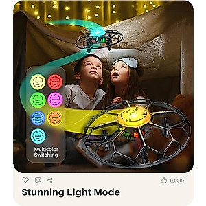 SYMA Drone for Kids with LED, X660 Mini Quadcopter with 3D Flip, Rotary Ascent, Headless Mode, Speed Switch and Full Protection RC Helicopters UFO Toys Gifts for Beginners Adults