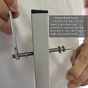 Universal Headboard or Footboard Hardware, 304 Stainless Steel Nuts and Bolts 3 inches, Bed Frame Bolts, Headboard Bolts, Bolts for headboard to Frame, Headboard & Footboard