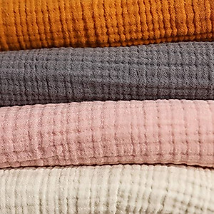 Migaloo Muslin Blankets, Baby Toddler Quilt, 4 Layers, 100 Cotton Stroller Blanket, Hypoallergenic,Super-Soft,Breathable and Lightweight Swaddle,Nursery & Crib Blanket, Large (47 X 35 h)