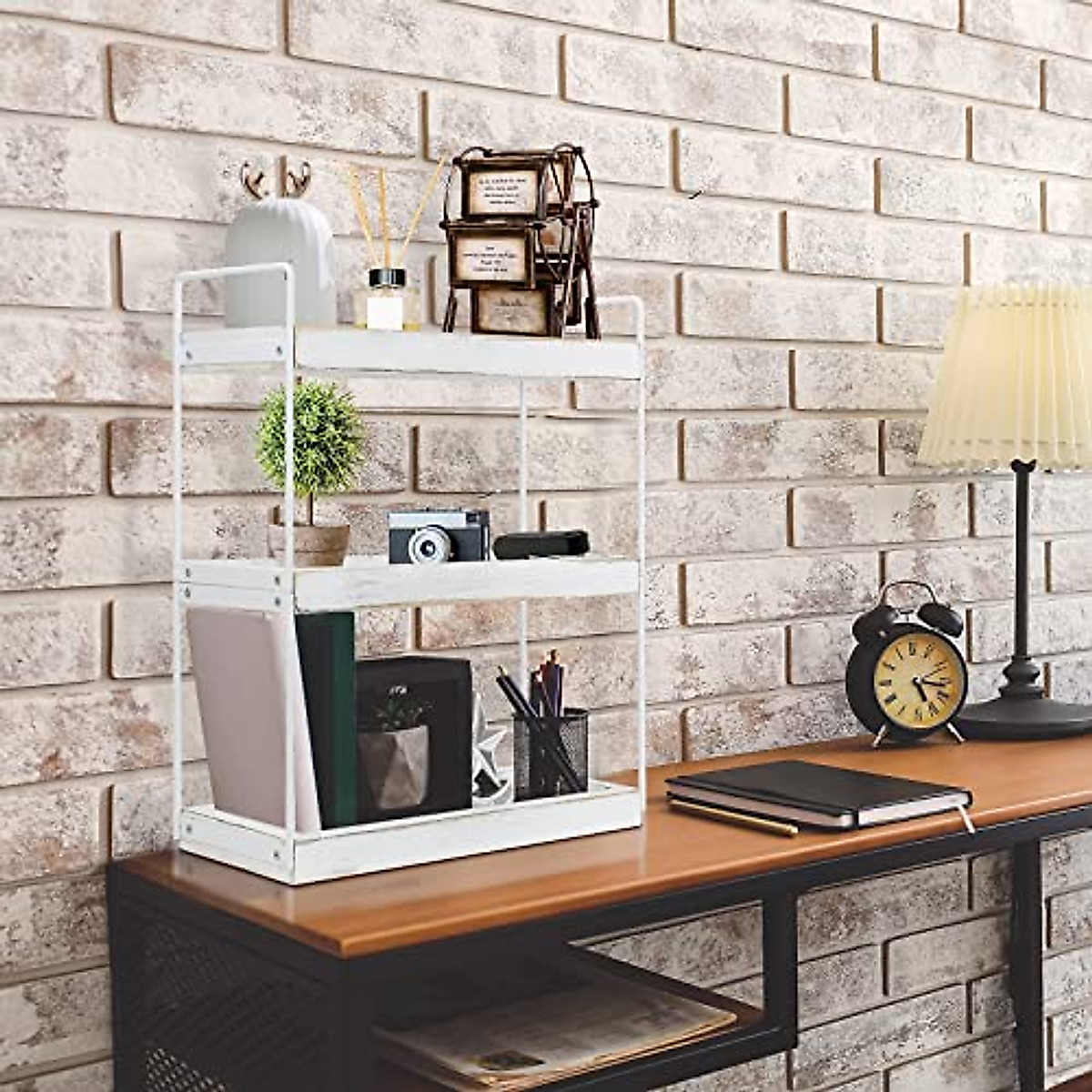 3 Tier Bathroom Counter Organizer, Counter Standing Rack Cosmetic Holder, Bathroom Countertop Organizer and Storage Shelf, Vanity Organizer Bathroom Counter Tray and Kitchen Spice Rack Standing…