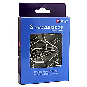 RuiLing 10-Pack Size Large Flat S Hooks Heavy-Duty Genuine Solid 304 Stainless Steel S Shaped Hanging Hooks,Kitchen Spoon Pan Pot Hanging Hooks Hangers Multiple uses.