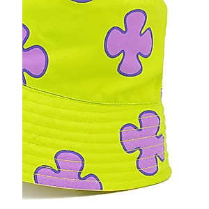 SpongeBob SquarePants Reversible Bucket Hat Kids | Girls Boys Yellow Spongebob and Patrick Coral Character Sun Hat