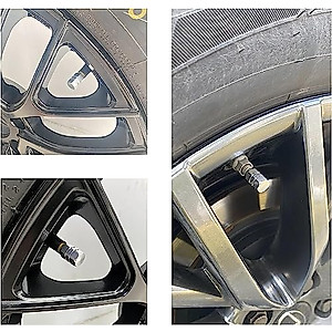 Car Tire tire Valve Cap Valve stem Cover, 12PCS Valve stem Cap,for Automobiles, SUV, Motorcycles, Bicycles, and Trucks, Universal tire Valve stem Cap (Silvery)