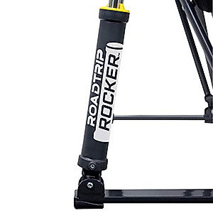 GCI Outdoor Roadtrip Rocker Collapsible Rocking Chair & Outdoor Camping Chair, Green/Grey