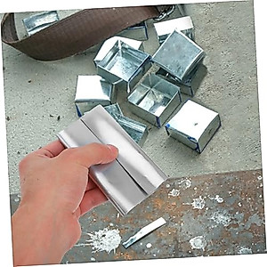 OSOLADY Sheet Electrode Material Anode for Zinc Plating Analysis Test Experimental Supply Experiment Supplies Zinc Electrode Strips Experiment Anode Chemistry Experimental Tool Silver