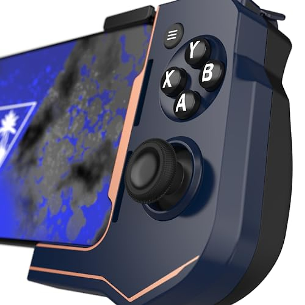 Turtle Beach Atom Mobile Game Controller with Bluetooth for Cloud Gaming on iPhone with Compact Shape, Console Style Controls & Low Latency Bluetooth – Cobalt Blue