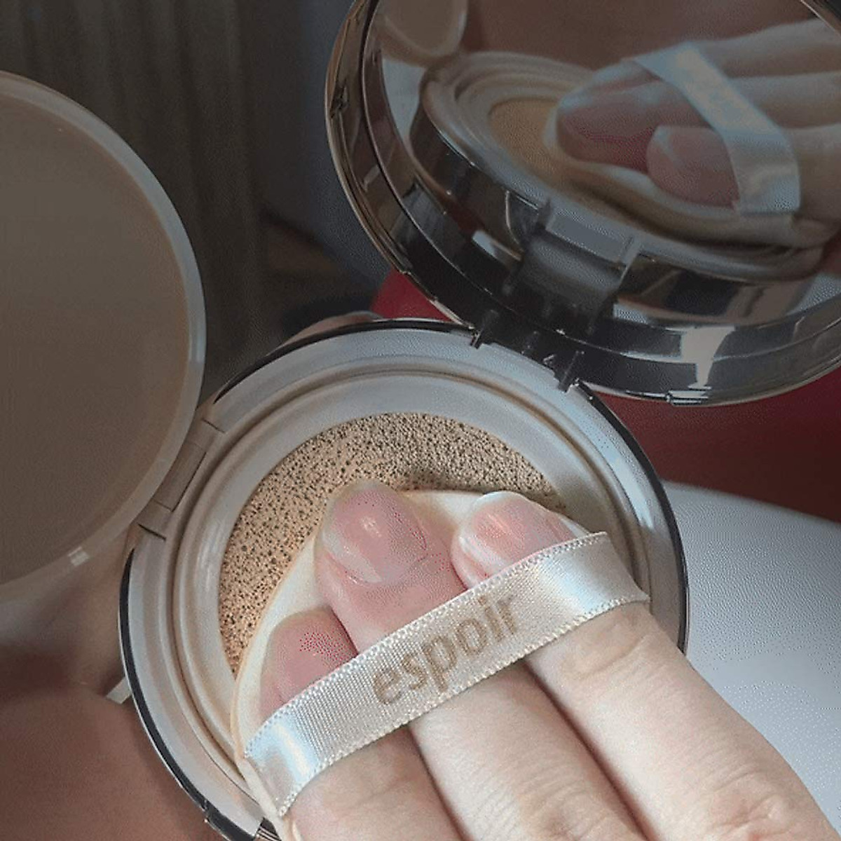 ESPOIR Soft Touch Air Puff 5ea | Flawless Face Makeup Fast and Easily | Makeup Puff for Liquid Foundation, Cream, Powder, Concealer Puff | Foundation Tool Sponge | Korean Makeup