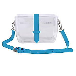 MOETYANG Womens Transparent Clutch Clear Purse Crossbody Shoulder Bags with Removable Shoulder Strap