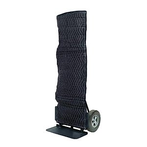 Mytee Products Padded Hand Truck Cover - Square Top, Moving Supplies, Black Moving Pad - Woven Cotton/Poly - 50" x 16"
