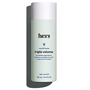 Hers Thickening Hair Shampoo 6.4 Fl Oz and Conditioner 6.4 Fl Oz Set. Helps Hair Look & Feel Thicker. Vegan, Paraben, Sulfate, Cruelty Free