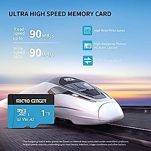 INLAND Micro Center Performance 1TB microSDXC Card, A2 Micro SD Card, UHS-I C10 U3 V30 A2 4K UHD Video Flash Memory Card with Adapter for Smartphones, Tablets, Drones and Action Cameras (1TB)