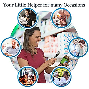 EASY MAGNIFIER Small-Magnifying-Glass With LED-Light 3x Lighted-Pocket Hand Held Lighted Magnify Glasses For Close Work Reading Books Pill Bottles; Mini Lens For Visually Impaired A Low Vision Aid