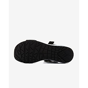 Skechers Cali Women's womens Uno - New Sesh Sport Sandal, Black/White, 11 US