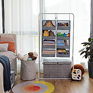 GRANNY SAYS Bundle of 2-Pack Hanging Shelves for Closet & 3-Pack Wardrobe Storage Bins