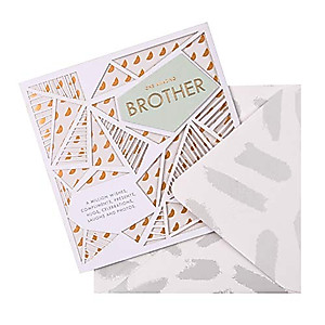 Hallmark Birthday Card for Brother from Geometric Laser-cut Design