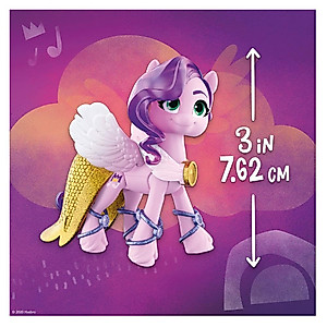 My Little Pony: A New Generation Movie Crystal Adventure Princess Pipp Petals - 3-Inch Pink Pony Toy, Surprise Accessories, Friendship Bracelet