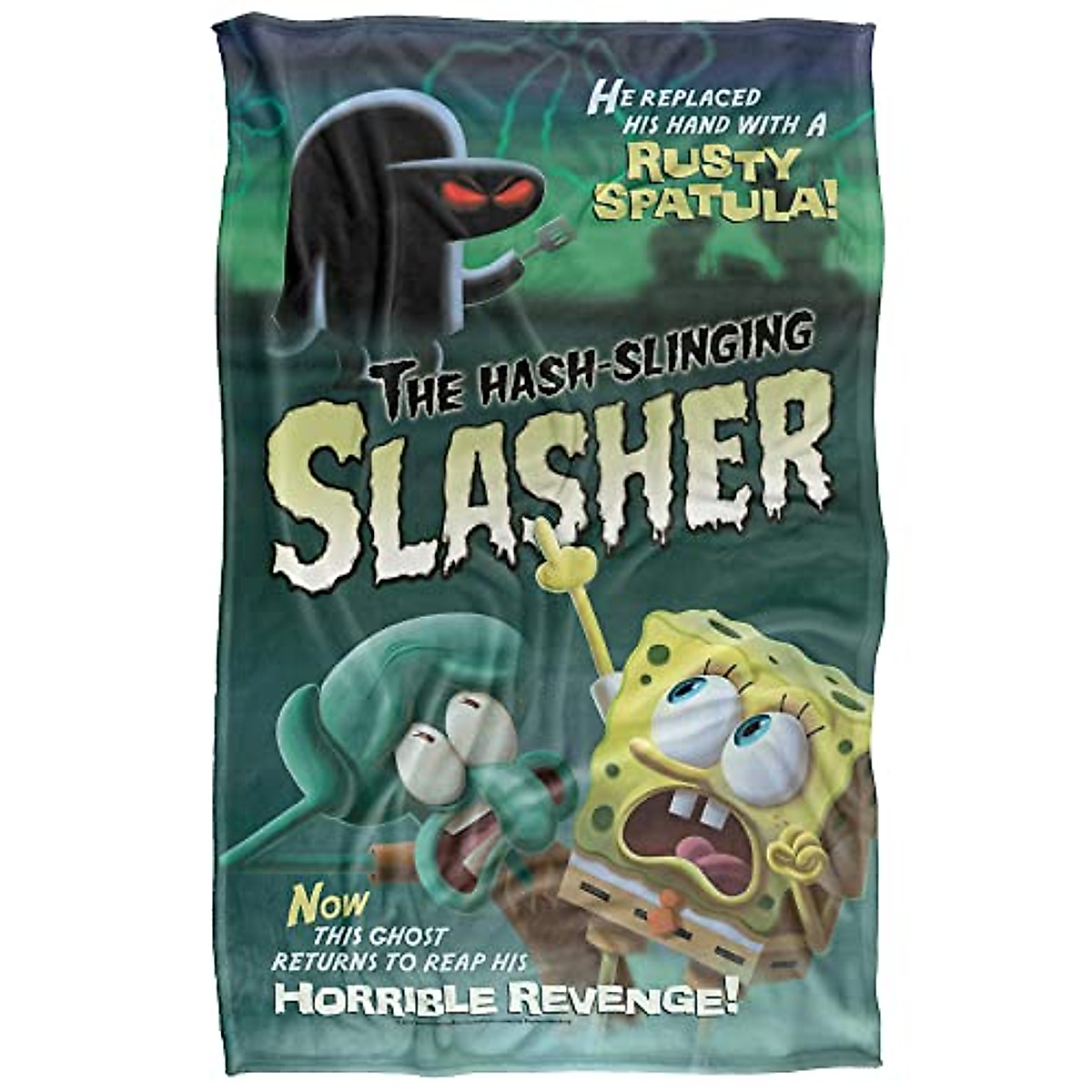 Spongebob Blanket, 36"x58" Hash Slinging Slasher Silky Touch Super Soft Throw Blanket