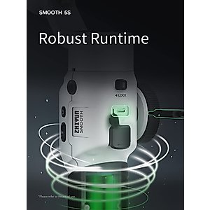 Zhiyun Smooth 5S Phone Gimbal, 3-Axis Smartphone Stabilizer with Built-in and Magnetic Fill Light, AI Face Tracking for iPhone and Android, YouTube TikTok Video, Gray Combo