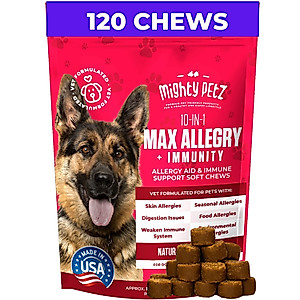 Mighty Petz MAX Dog Allergy Relief + Mighty Petz MAX Hemp Glucosamine for Dogs Bundle