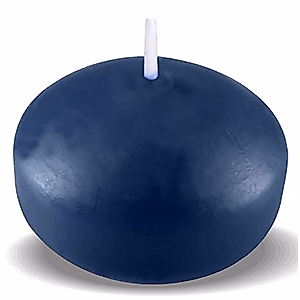 Hyoola Premium Midnight Blue Floating Candles 1.75 Inch - 3 Hour Burn Time - Made in Europe - 20 Pack