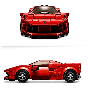Lego 76895 Speed Champions Ferrari F8 Tributo Racer Toy, with Racing Driver Minifigure, Race Cars Building Sets, 7 years and up.