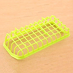 Gnc33Ouhen Double Suction Cup Sink Sponge Soap Toothbrush Cup Holder Kitchen Bathroom Drain Storage Rack Pink