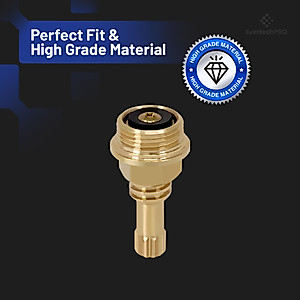 EveretchPRO 910-392 Hot/Cold Compression Stem with Bonnet for Faucets, Brass