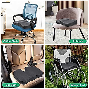 Fitheaven Seat Cushion for Tailbone Pain Relief - Office Chair Cushion