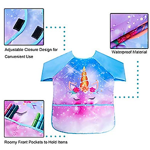 Sylfairy Art Smock for Kids Waterproof Artist Painting Smocks Toddler Painting Apron