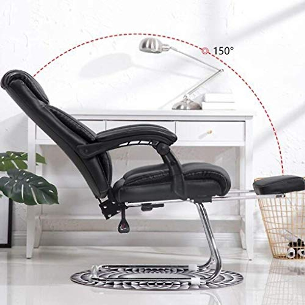 ZHAOLEI Executive Office Chair Ergonomic Heavy Duty Chair Leather Adjustable Swivel Comfortable Rolling Chair