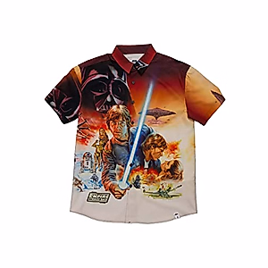 Star Wars The Empire Strikes Back Camp Shirt, X-Large White