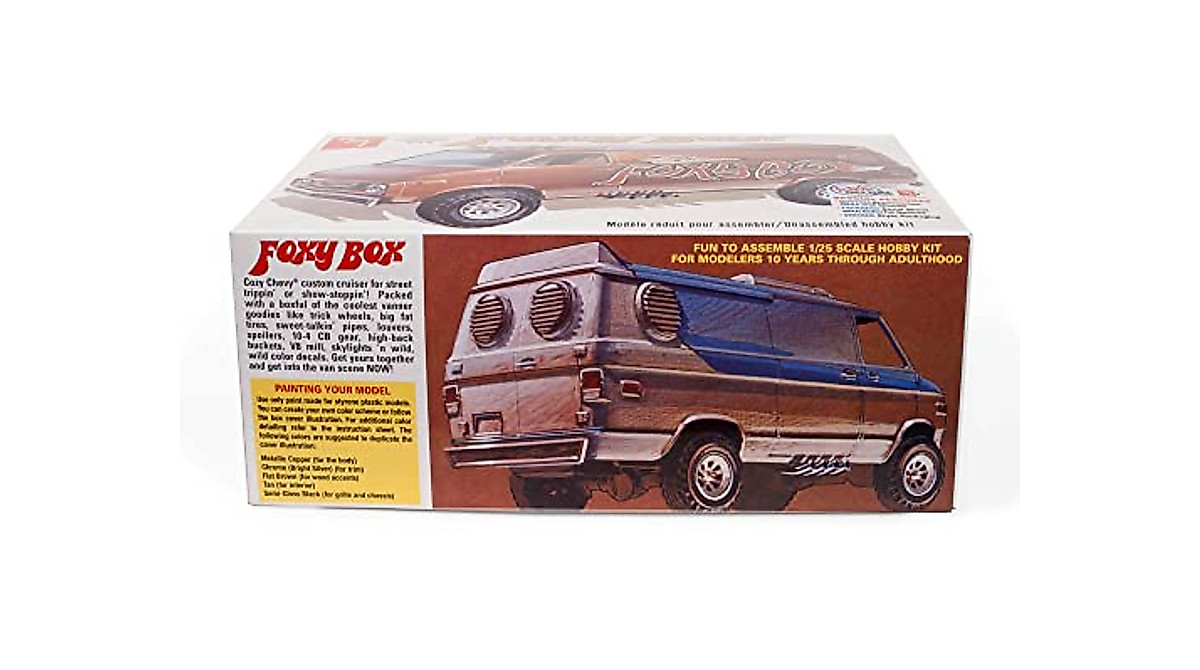 AMT 1975 Chevy Van Foxy Box Model Kit | Easy Assembly & Detailed Build